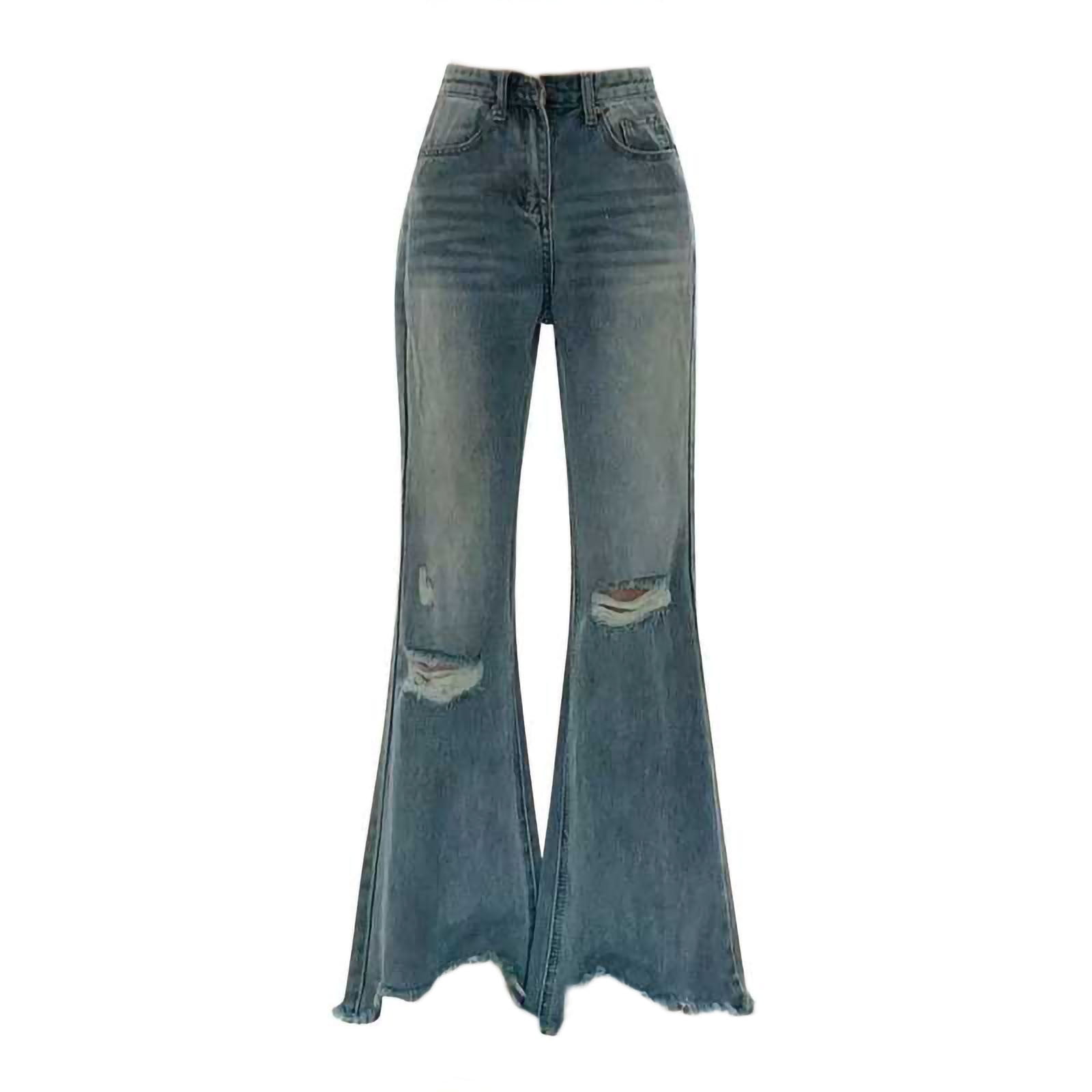 Click here for Biudgviw Flare Jeans For Women Ripped High Waisted... prices