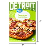Great Value Detroit-Style Supreme Deep Dish Pizza 25.7 oz Frozen with ...