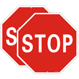5inx5in Stop Sign Sticker Vinyl Road Signs Stickers Traffic Symbol ...