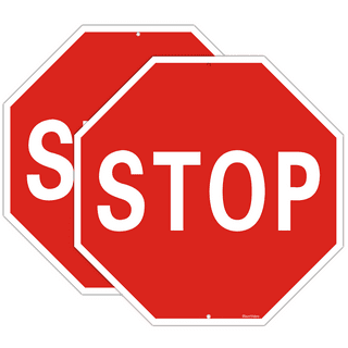 5inx5in Stop Sign Sticker Vinyl Road Signs Stickers Traffic Symbol ...