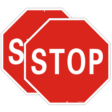 Stop Sign, Street Stop Sign, - Walmart.com