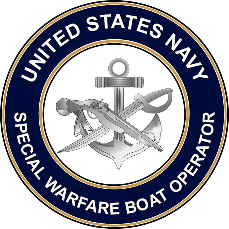 3.8 Inch U.S. Navy Special Warfare Boat Operator SB decal - Walmart.com