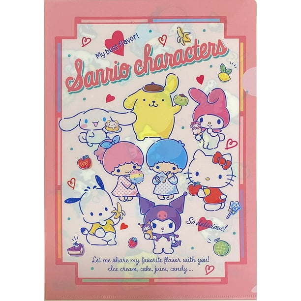 Sanrio File Folders A4 Size 1 Pockets Stationery Japan A4CH-KTd (Sanrio ...