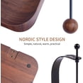 Black Walnut Wooden Napkin Holder for Table - Square Tabletop Windproof ...