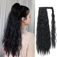 Jademall Messy Bun Hair Piece for Women 22" Long Curly Ponytail ...