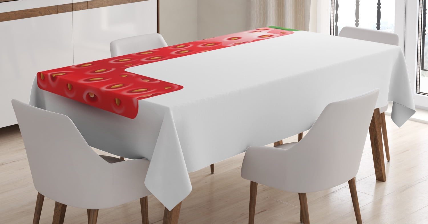 Letter L Tablecloth, Juicy Ripe Strawberry in Shape of Letter L Boys ...