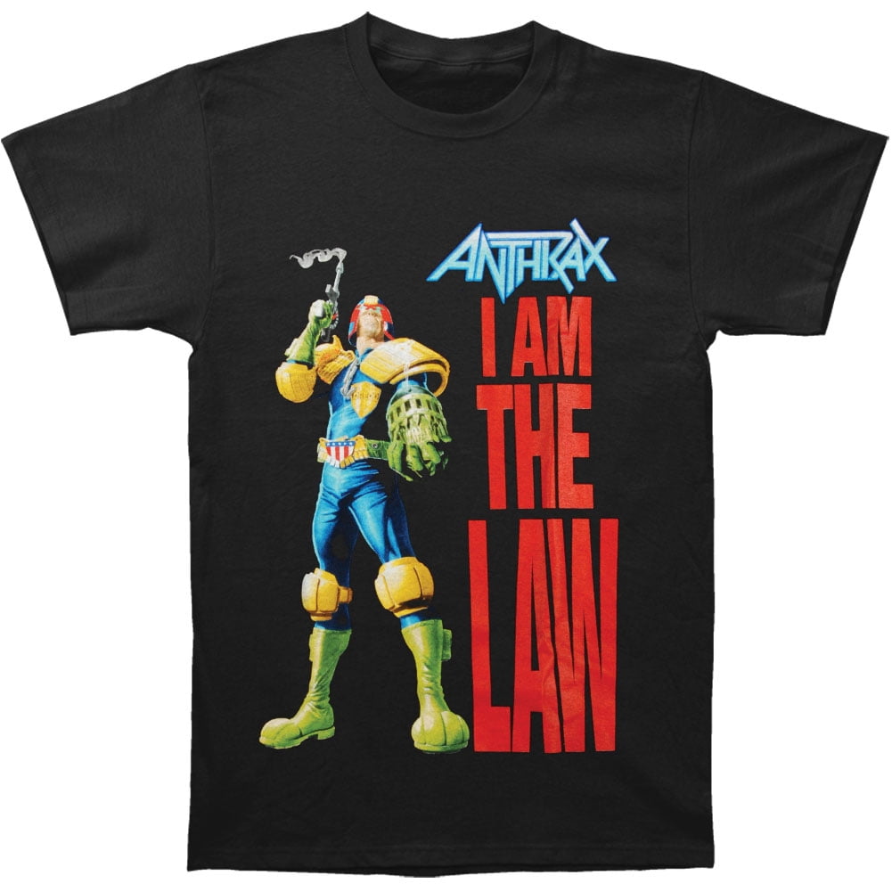 Anthrax Men's I Am The Law T-shirt Small Black - Walmart.com