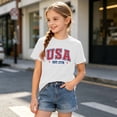 CAIVO Child Kids Tee T-Shirts Independence Day Lightweight Short Sleeve ...