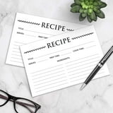 Modern Recipe Box and Cards and Dividers | Recipe Card Box | Recipe ...