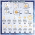144Pcs 18 Styles Brass Charms Connector Charms Findings Kits Mixed ...