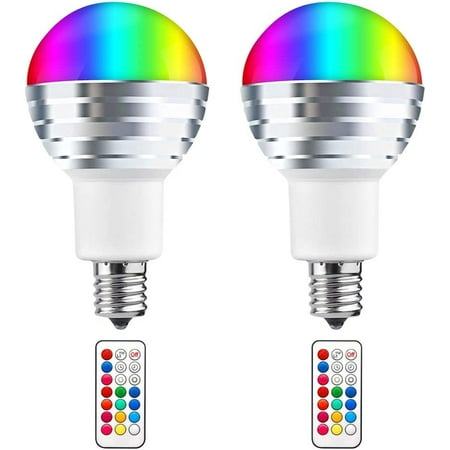 3W E17 RGBW Color Changing LED Light Bulb A50, E17 Intermediate Base ...