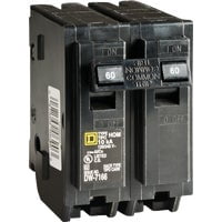 Schneider Electric Square D Homeline 50 Amp Double Pole Circuit Breaker ...