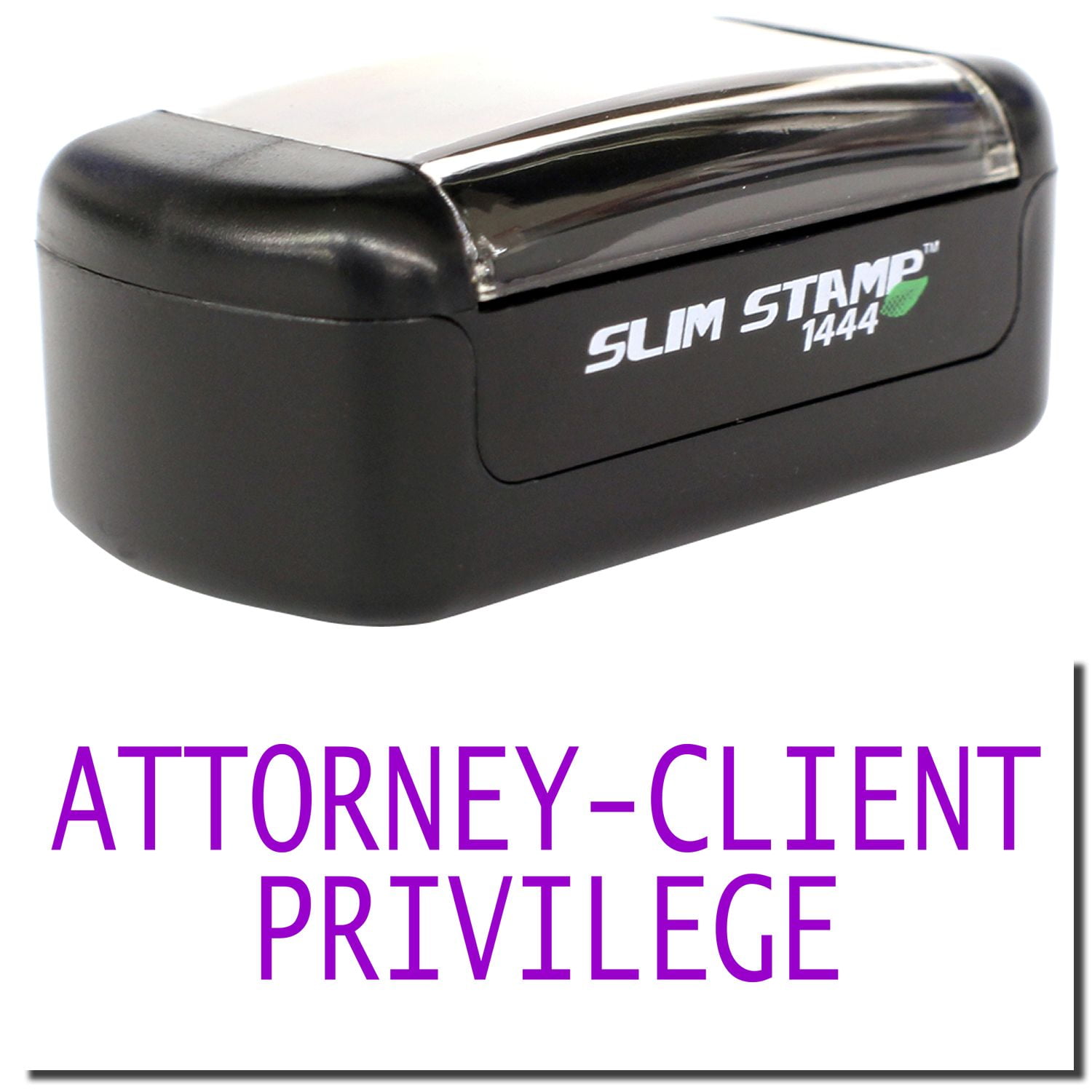 Slim Pre-Inked Attorney Client Privilege Stamp, Slim 1444, Ultra Slim ...