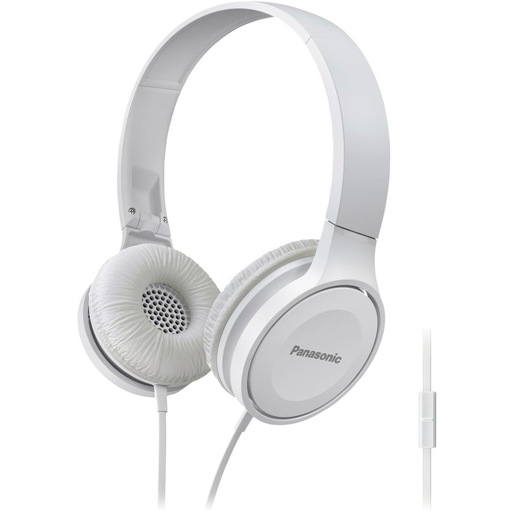 Panasonic® ® Lightweight On-ear Headphones With Microphone (white ...