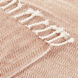 Home Soft Things Chevron Knit Throw- Rust- 50"x60" - Walmart.com
