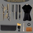 Hair Cutting Scissors Professional, Thinning Shears, Black Gold ...