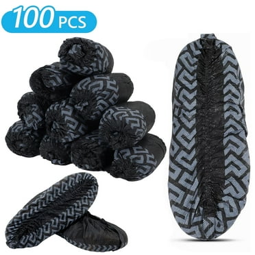 Disposable Boot & Shoe Covers 200 Pack (100 Pairs) Non-Slip, Durable ...