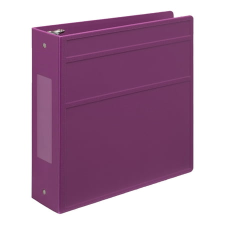 carstens 3- Inch Heavy Duty 3-Ring Binder - Side Opening, Dewberry ...