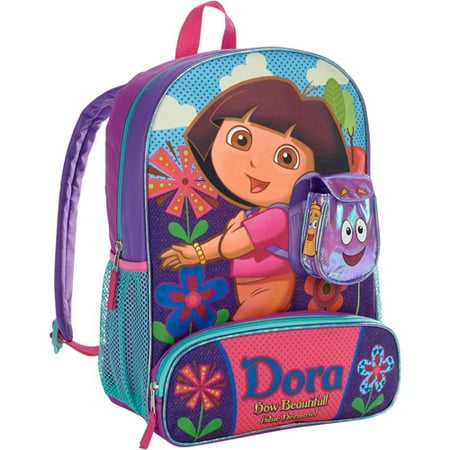 Dora with 3D Mr. Backpack 16" Backpack - Walmart.com
