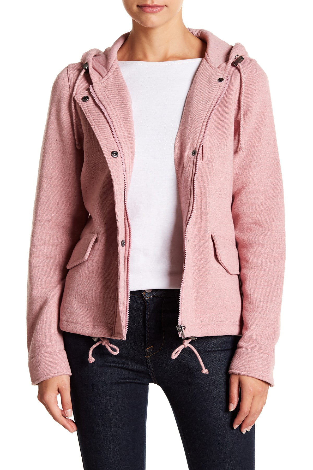 Sebby - Sebby Large Junior Front-Zip Hooded Fleece Jacket - Walmart.com ...