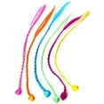 Set of 12 Multi-Color Neon Braided Costume Hair Clips - Walmart.com