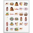 35pcs Colorful Stationery Stickers Traditional Kids Stickers Decorative ...
