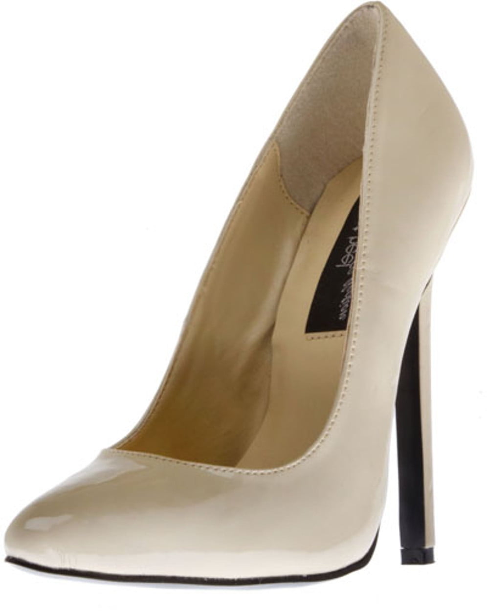 Highest Heel HOTTIE-BEPT-6 5.25 in. Heel Pump in Beige Patent - Size 6 ...