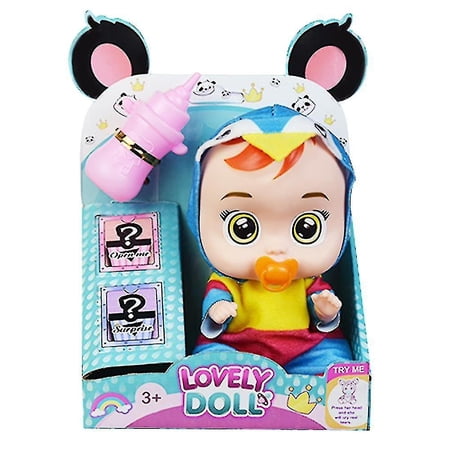 Animal Toy Doll 6 Inch Crying Doll Rebirth Silicone Doll Blind Box 2 ...