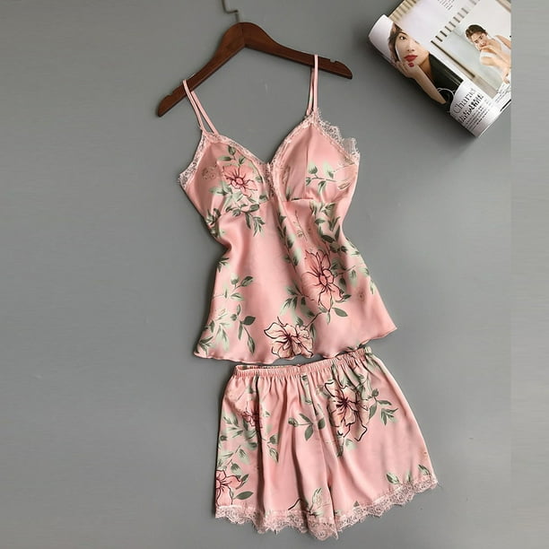 Fafwyp Sexy Pajamas For Women Nightgown For Women Womens Silk Satin