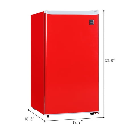RCA 3.2 Cu ft Single Door Mini Fridge RFR320 in Red - Walmart.com ...