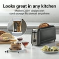 Hamilton Beach Long-Slot Toaster, 2 Slice Capacity, Slim Design, Black ...