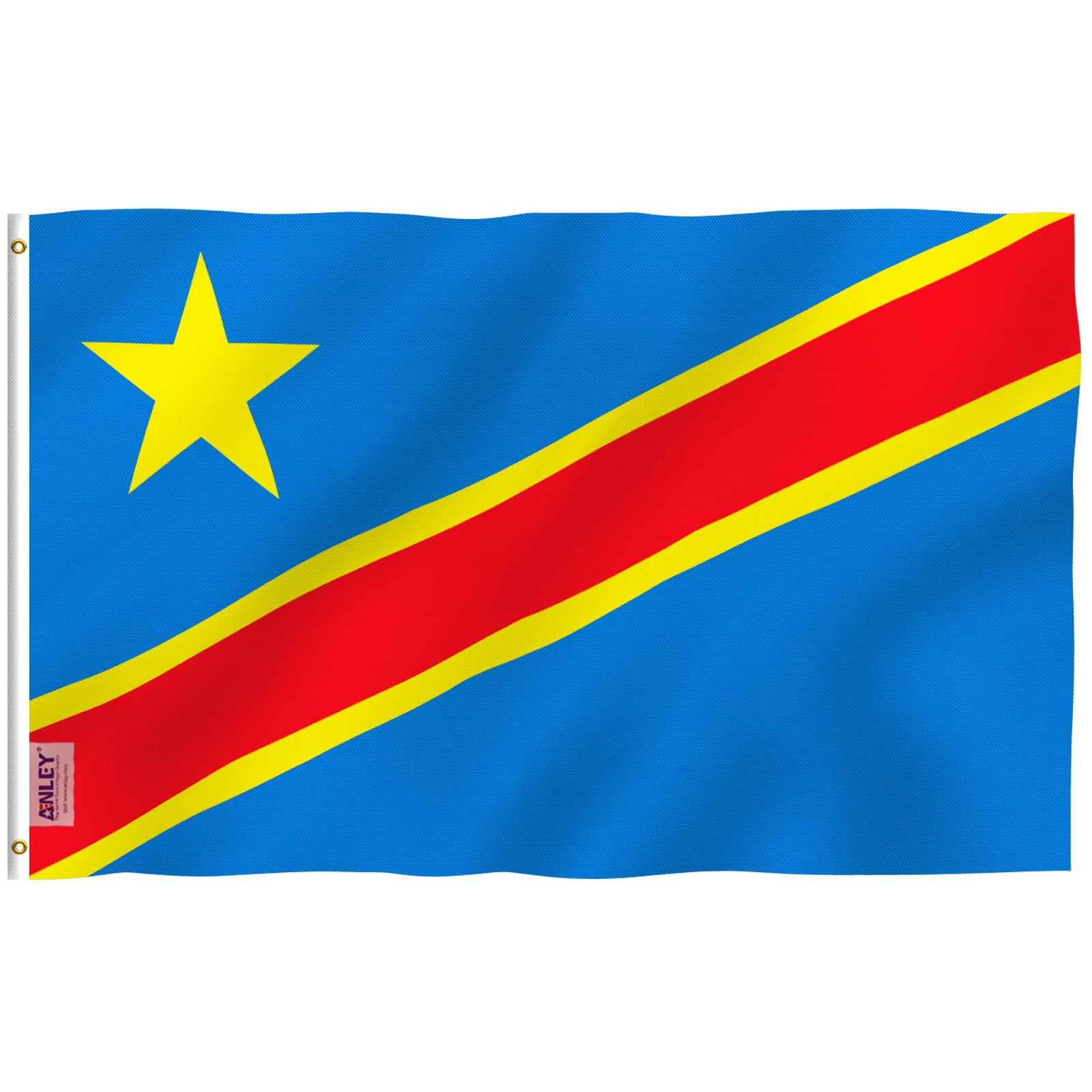 Anley 3 ft x 5 ft Democratic Republic of the Congo Flag - Congo ...
