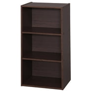 Mainstays 3-Shelf Bookcase with Adjustable Shelves, Rustic Oak ...