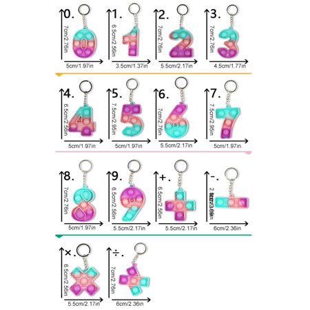 Abc Letters Numbers Silicone Sensory Toys Push Bubble Key Abc Letters ...