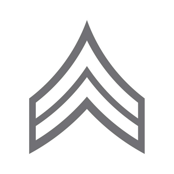 E-4 Corporal Rank Sticker Decal Die Cut - Self Adhesive Vinyl ...