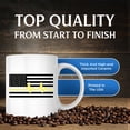 American Flag Coffee Mugwith Yellow Heartbeat Coffee Mug - Thin Yellow ...