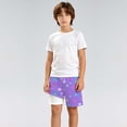 Bainana Kids Double Layer Swim Shorts Boys Elastic Waist Star Print ...