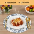 Blue Fruit Round Placemats Set of 2, Braided Polypropylene Place Mats ...