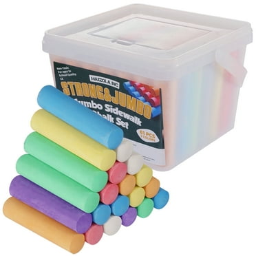 RoseArt Washable Sidewalk Chalk Paint Neon Jumbo Markers, 4 Count ...