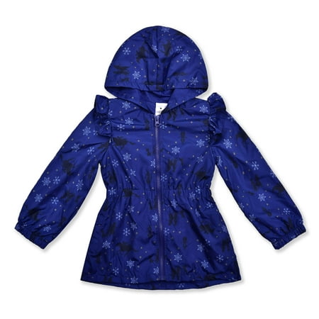 Disney Frozen Windbreaker Jacket for Toddler and Little Girls – Blue ...