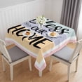 Bless Our Home Words Table Cloth 60x60in, Waterproof Square Tablecloth ...