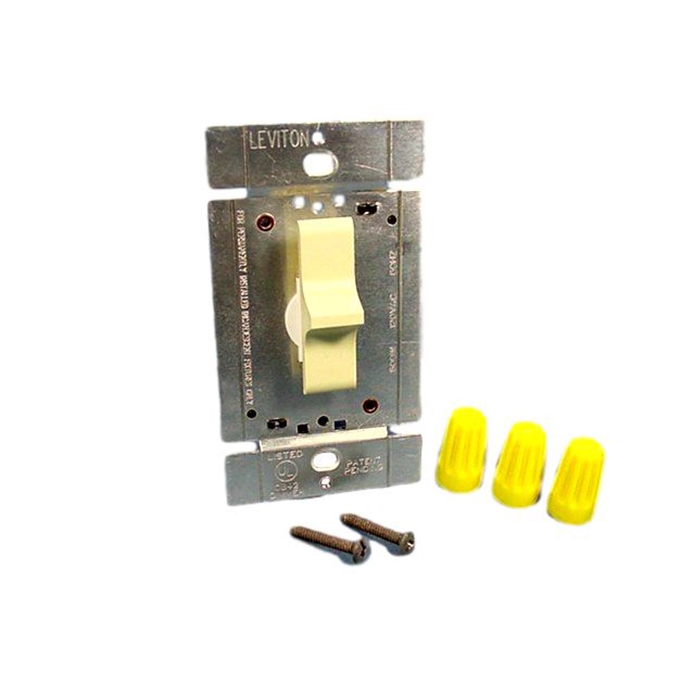 Leviton Ivory Decora Slide Light Dimmer Switch 600W Incandescent 3-Way ...