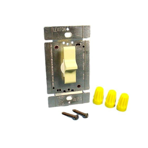 Leviton Ivory Decora Slide Light Dimmer Switch 600W Incandescent 3-Way ...