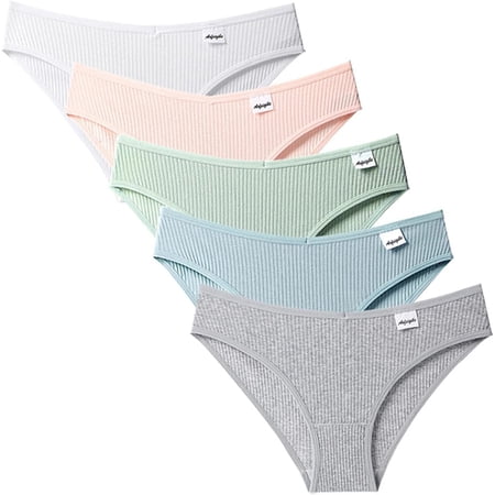 5 Pack Womens Cotton Panties for Women Sexy Lingerie Naughty Play ...