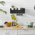 Danya B. Multi-Use Modern Rustic Entryway Floating Wall Shelf with ...