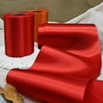 Wide Red Satin Ribbon 4 Inch X 25 Yards Solid Fabric Ribbon For Cutting ...