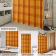 Bathroom Shower Curtain Thanksgiving Day Classic Gingham Plaid ...