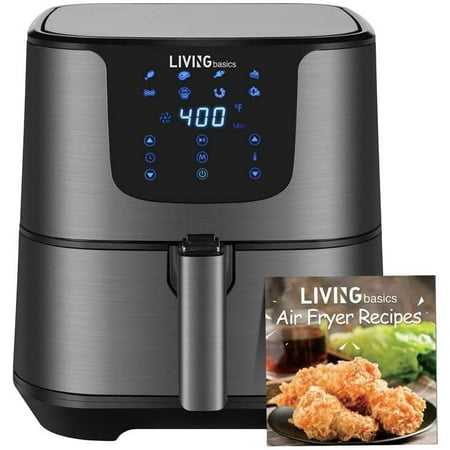 Oil Free Air Fryer, 5.8QT Hot Air Fryers with 8 Cooking Preset and ...