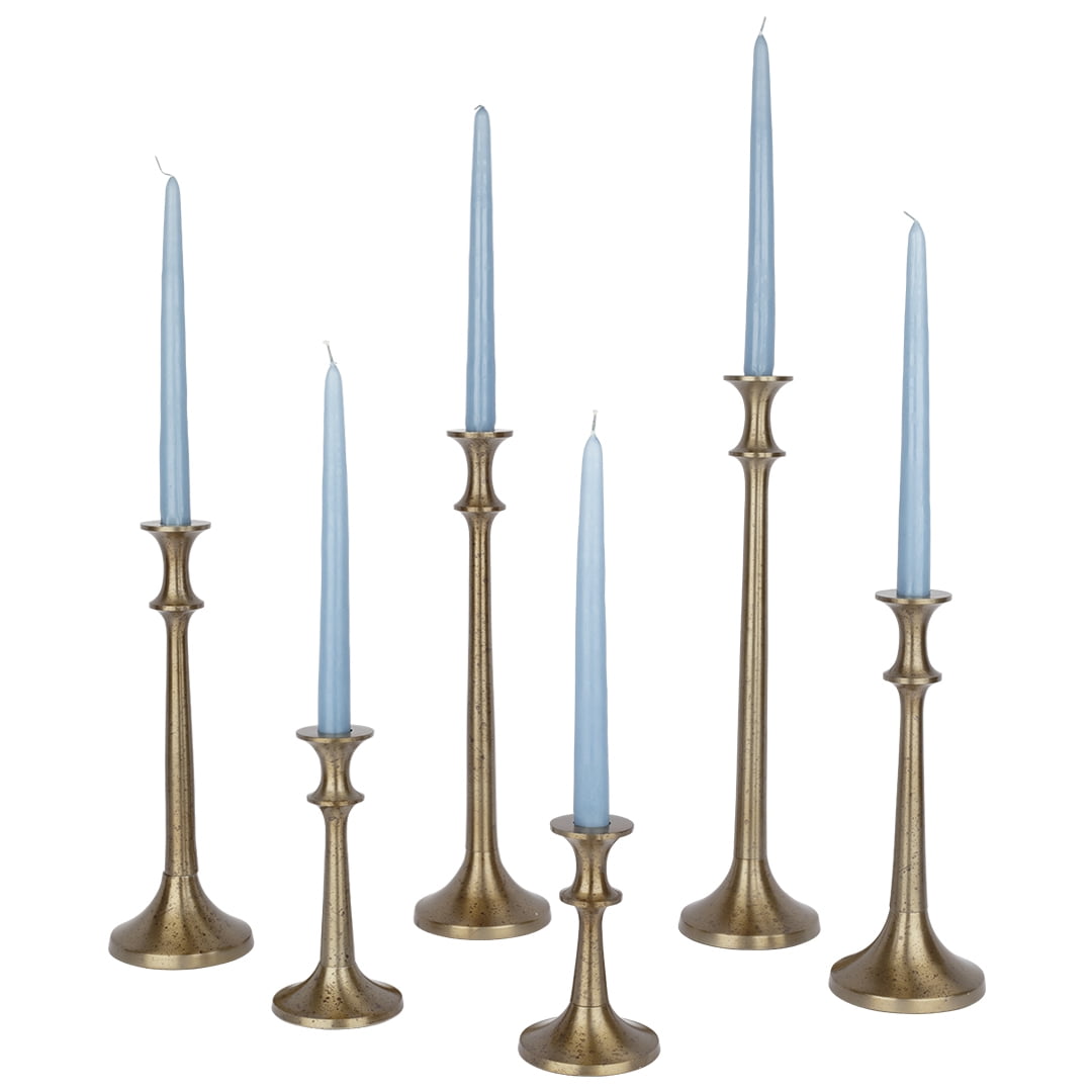 Buy Koyal Wholesale Antique Gold Rustic Antique Taper Candlestick ...