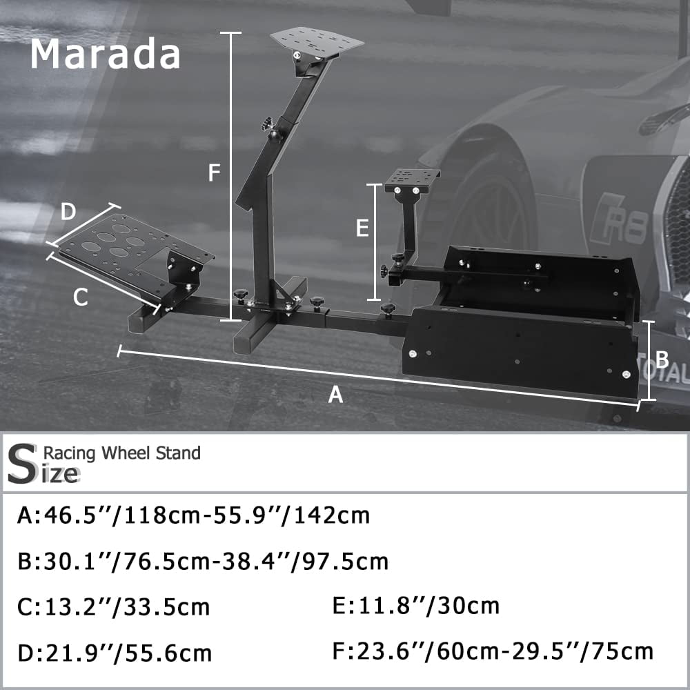 Buy Marada Racing Simulator Cockpit Frame Fit for Logitech G25 G27 G29 ...